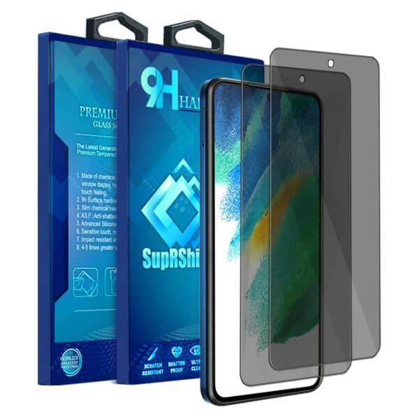 [2 Pack] For Samsung Galaxy S21 FE SupRShield Anti Spy Privacy Tempere ...